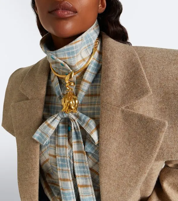 Chloé Floral Pendant Necklace - Gold