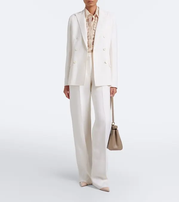 Fendi Sheer Lace Shirt - White