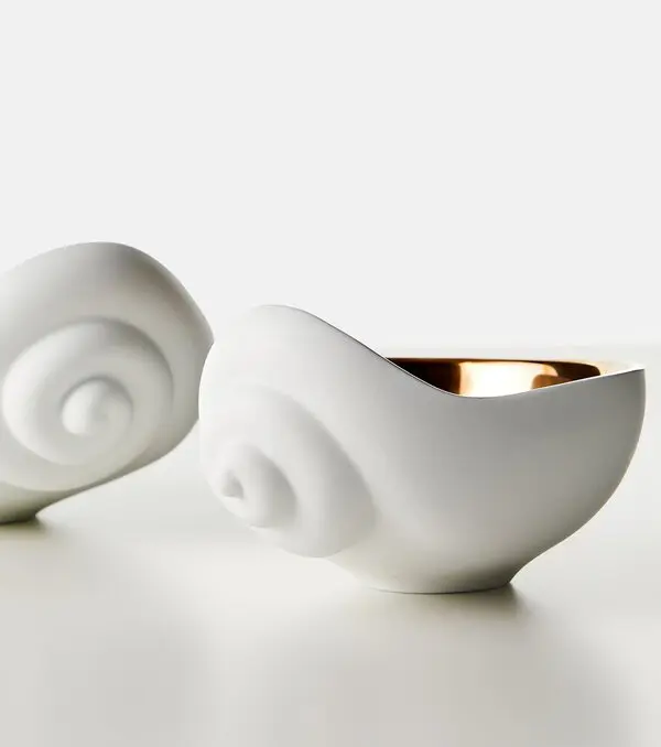 L'Objet X Jessica Mccormack Small Porcelain And 24kt Bowl