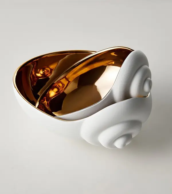L'Objet X Jessica Mccormack Small Porcelain And 24kt Bowl