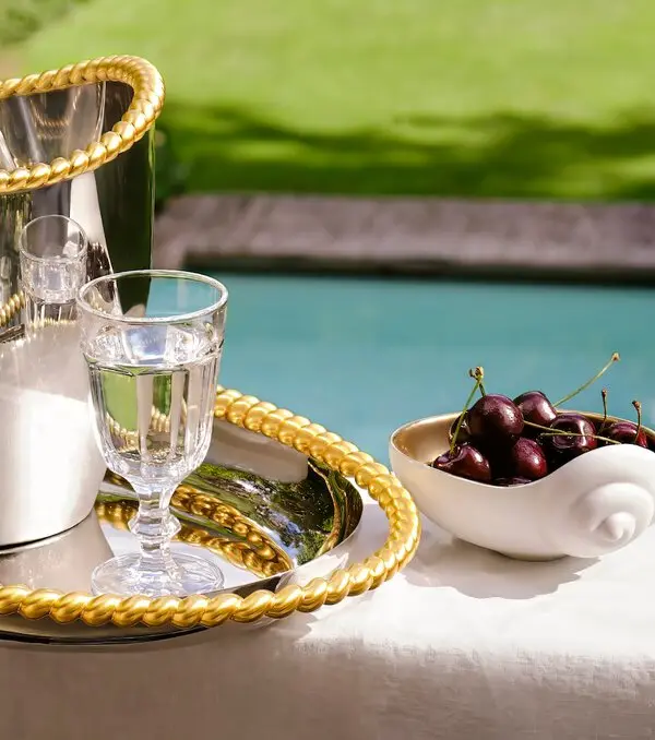 L'Objet X Jessica Mccormack Small Porcelain And 24kt Bowl