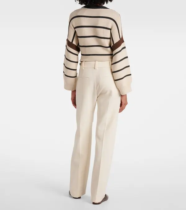 Brunello Cucinelli High-rise Wide-leg Pants