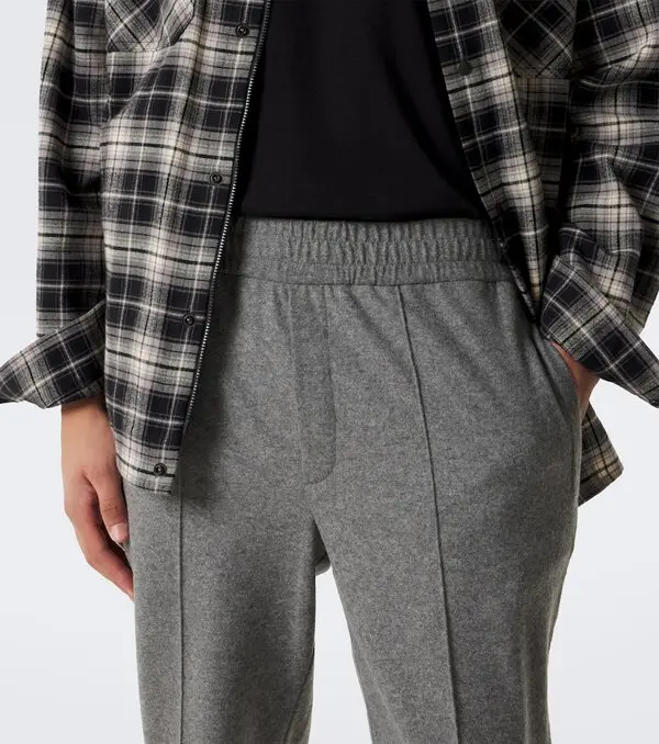 Moncler Flannel Straight Pants