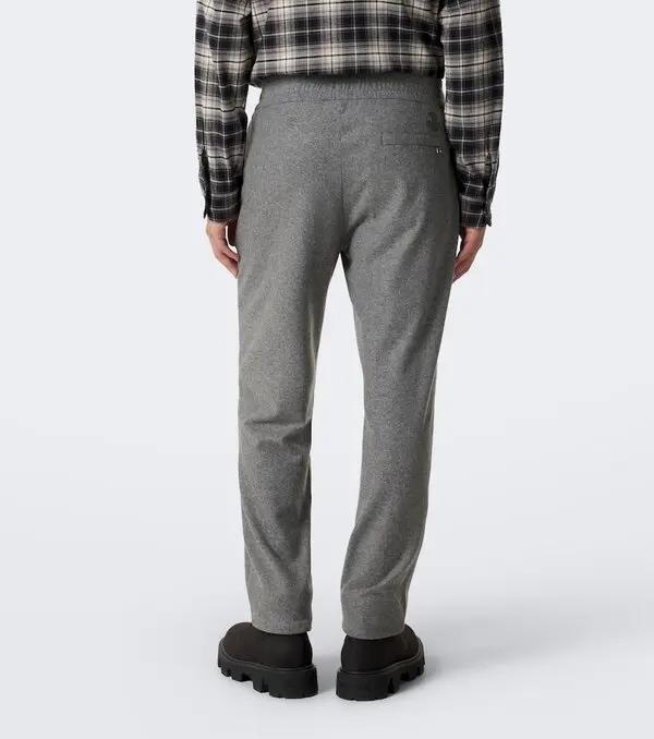 Moncler Flannel Straight Pants