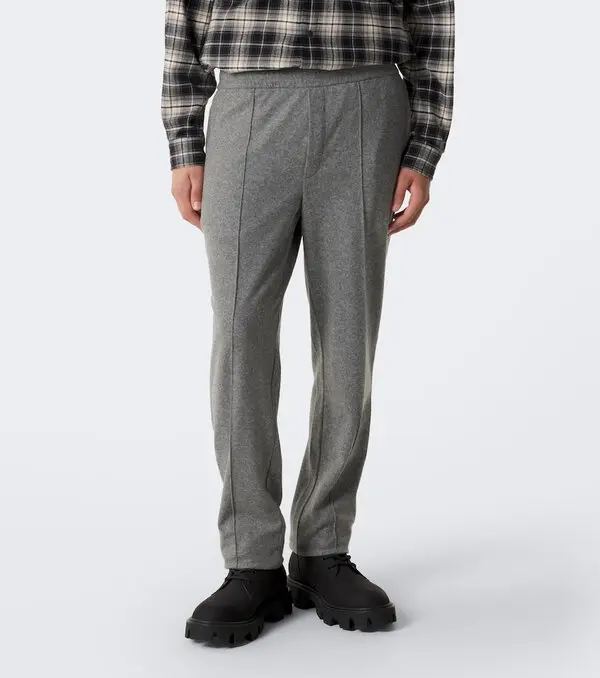 Moncler Flannel Straight Pants