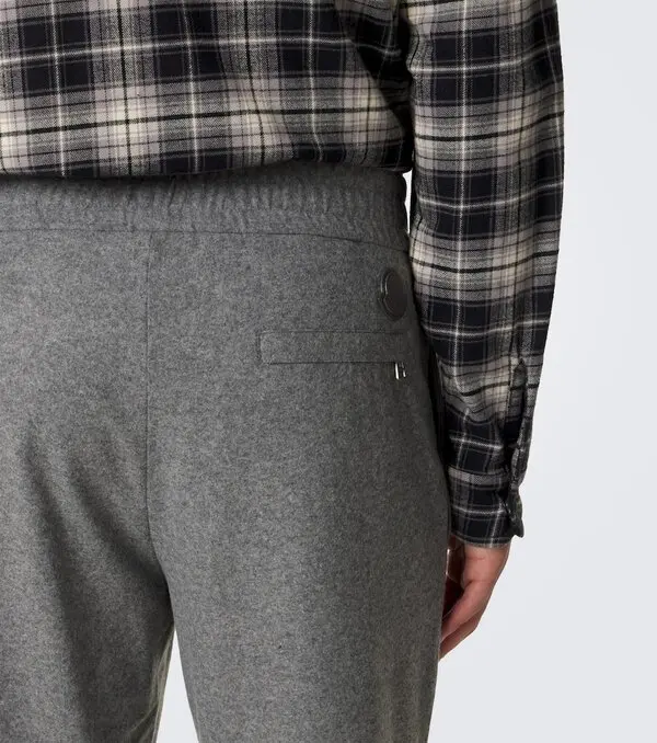 Moncler Flannel Straight Pants