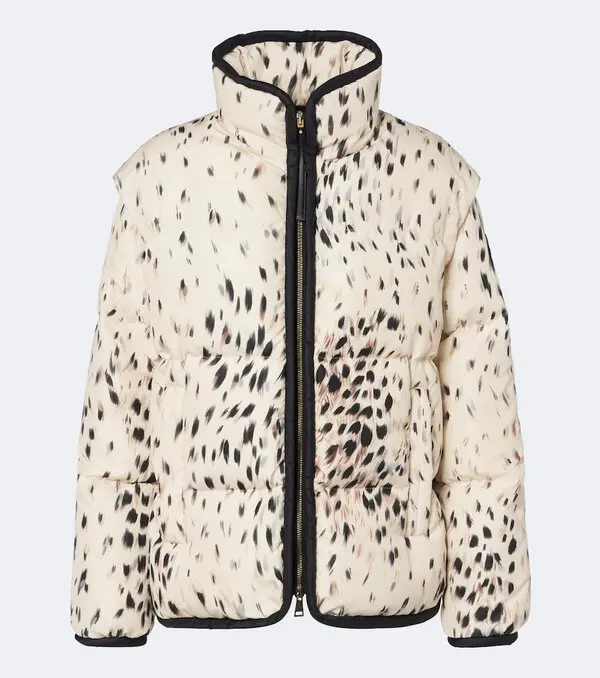 Moncler Printed Technical Down Jacket