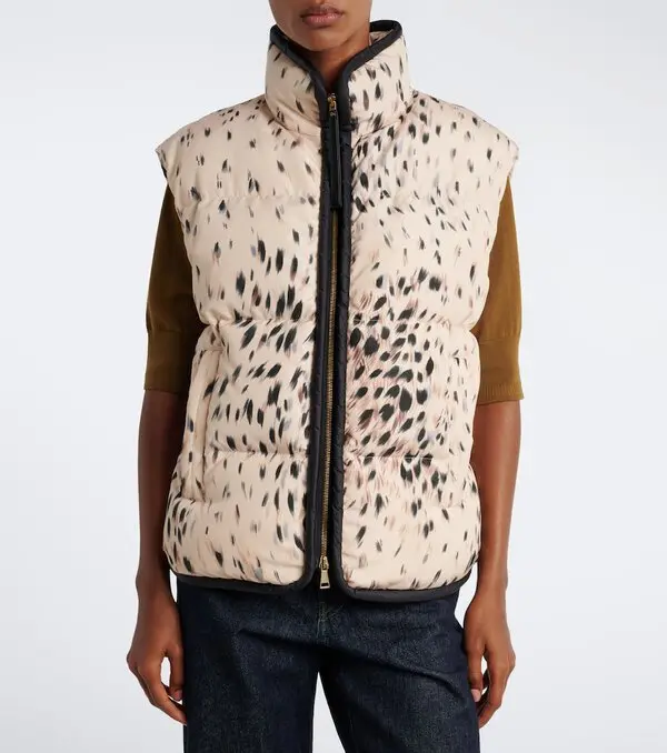 Moncler Printed Technical Down Jacket