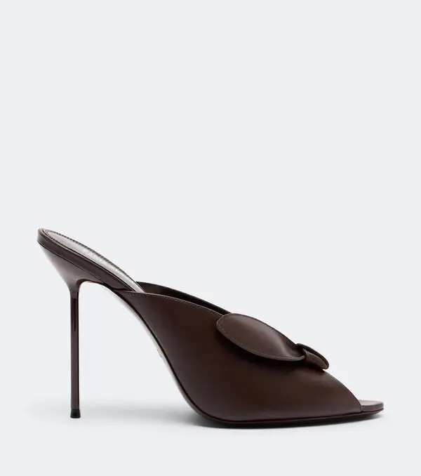 Paris Texas Lidia Bow-detail Leather Mules