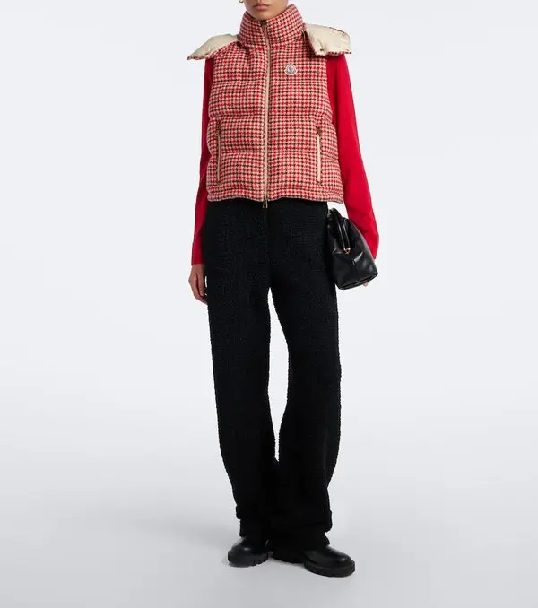 Moncler Bouclé Wide-leg Pants
