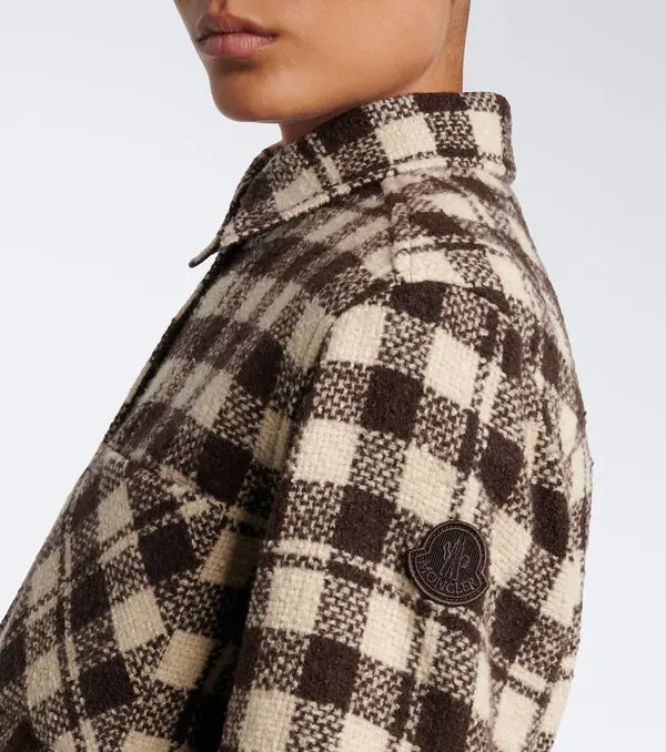 Moncler Checked Wool-blend Overshirt