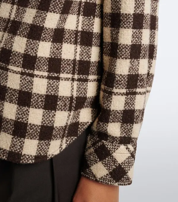 Moncler Checked Wool-blend Overshirt
