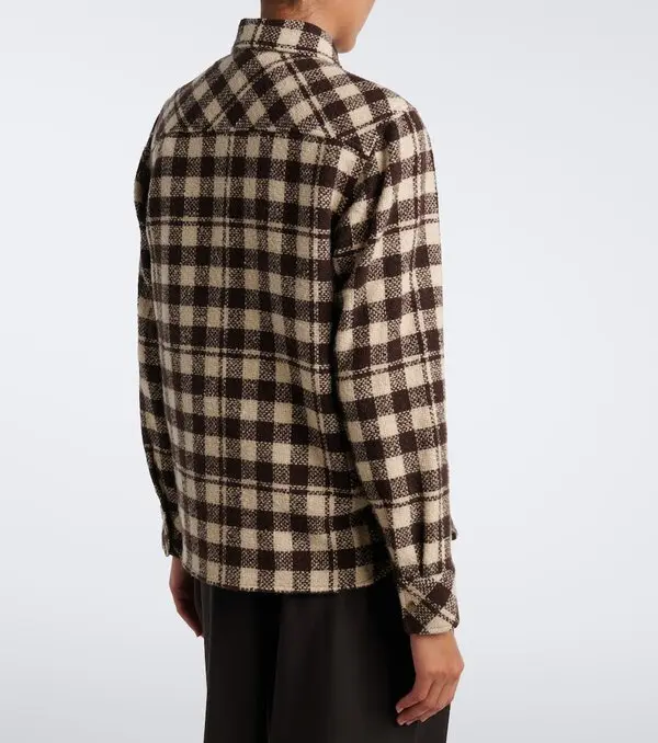 Moncler Checked Wool-blend Overshirt