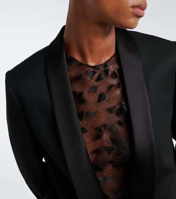 Fendi Virgin Wool Tuxedo Jacket