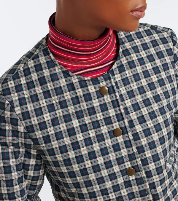 Dries Van Noten Checked Quilted Cotton-blend Jacket
