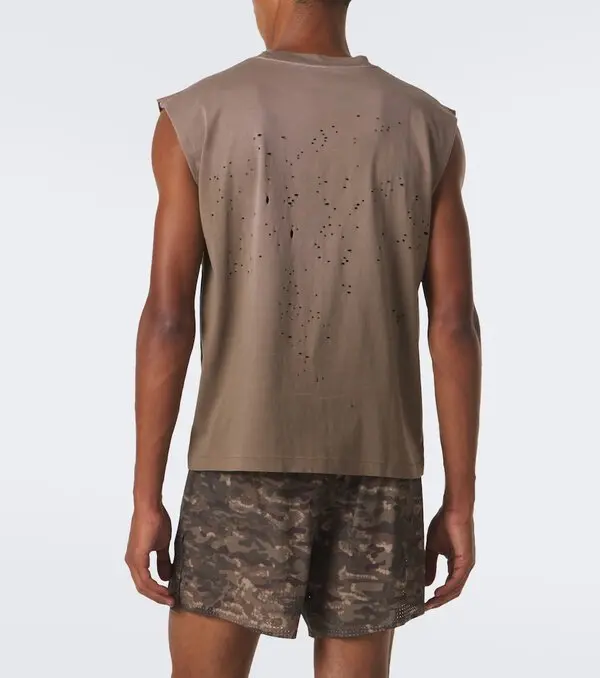 Satisfy Mothtech™ Printed Cotton Tank Top - Brown