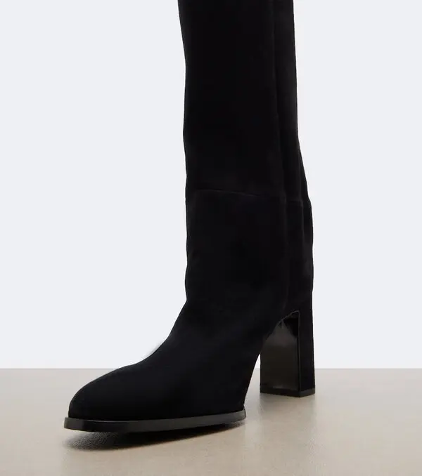 JIMMY CHOO Caly Suede Over-the-knee Boots