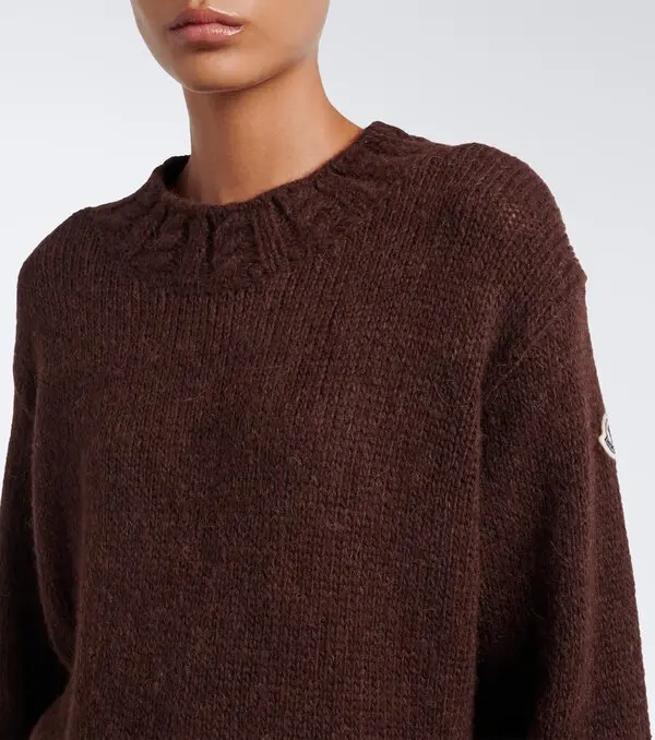Moncler Alpaca And Wool-blend Sweater - Brown