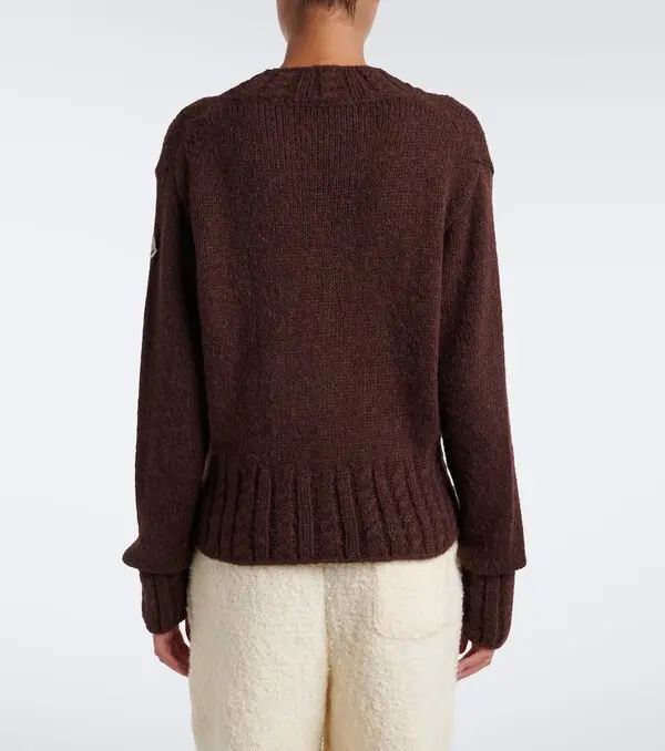 Moncler Alpaca And Wool-blend Sweater - Brown