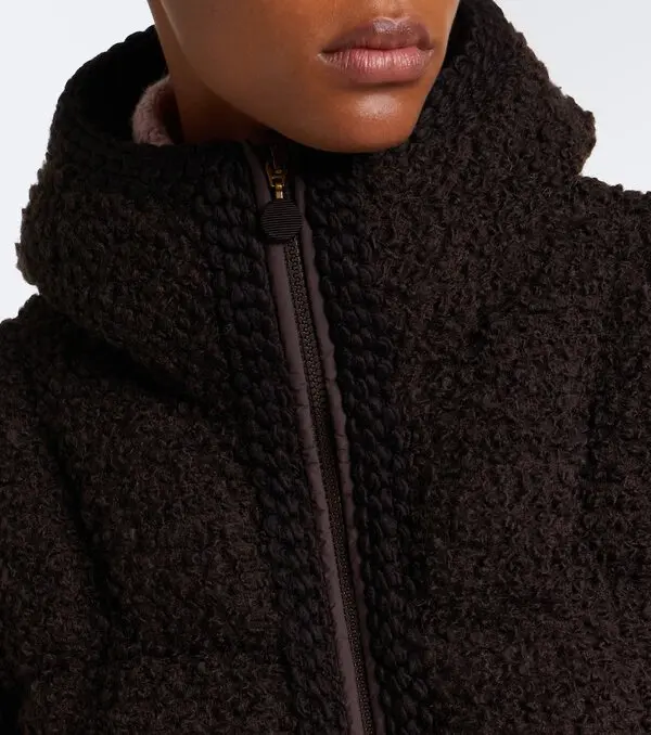 Moncler Cristallin Wool-blend Teddy Down Jacket