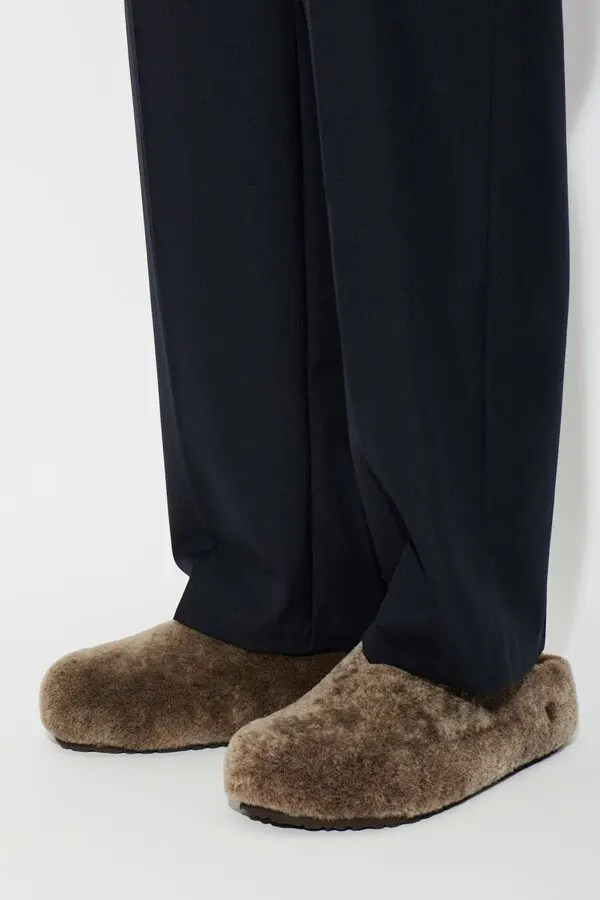 BIRKENSTOCK Amsterdam Wrapped Shearling Os’ Slides