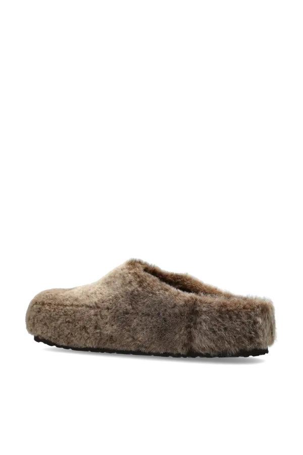 BIRKENSTOCK Amsterdam Wrapped Shearling Os’ Slides