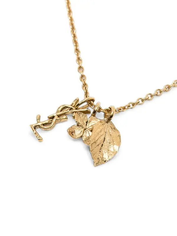Saint Laurent Cassandre Flower Necklace