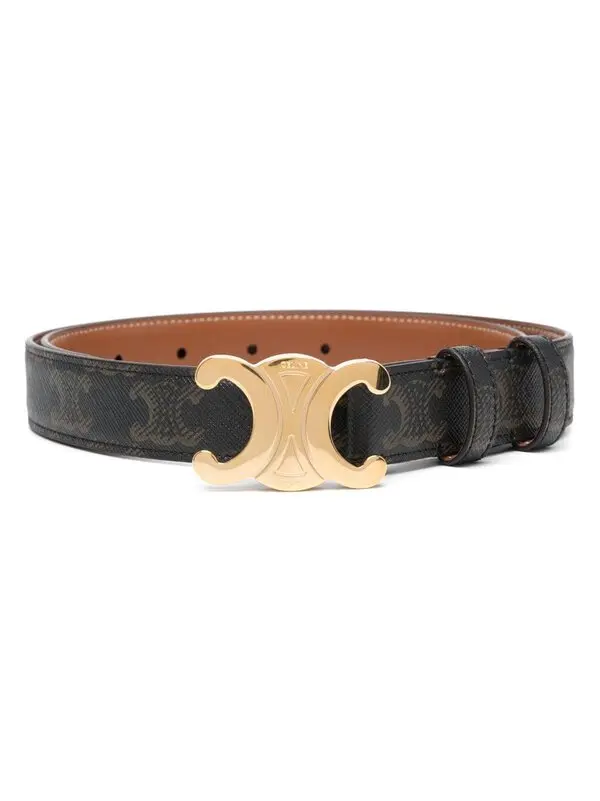 Celine Triomphe Canvas Belt
