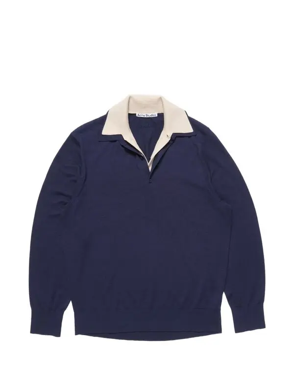 Acne Studios Silk Layered Polo Shirt - Multicolor