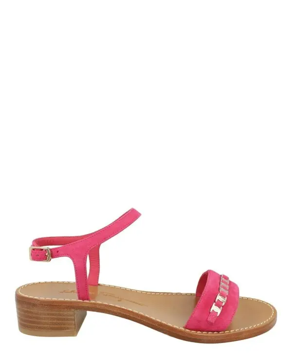 FERRAGAMO Tremiti Gancini Chaintrimmed Sandals