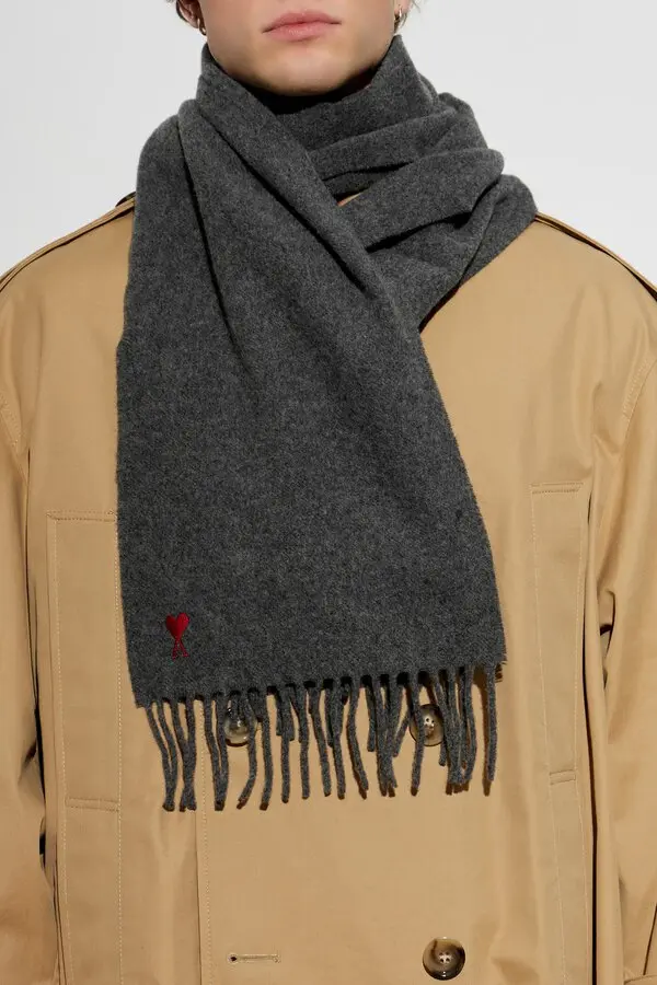 AMI Paris Wool Scarf