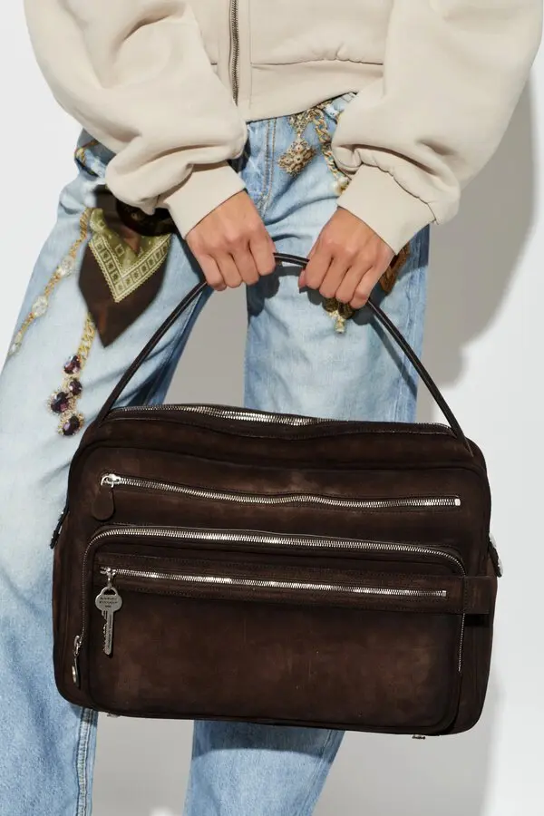 Acne Studios Suede Bag With A ‘vintage’ Effect