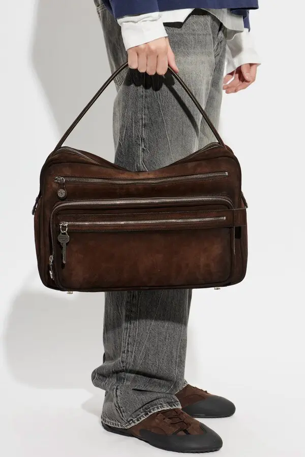 Acne Studios Suede Bag With A ‘vintage’ Effect
