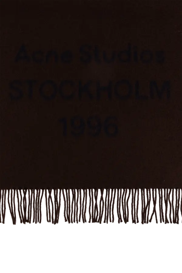 Acne Studios Wool Scarf With Fringes