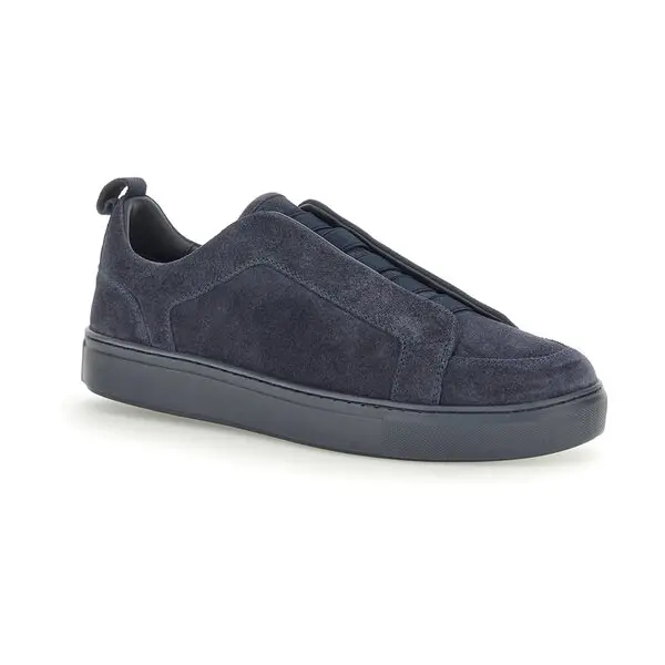 Paul & Shark Suede Slip-on Sneakers - Blue