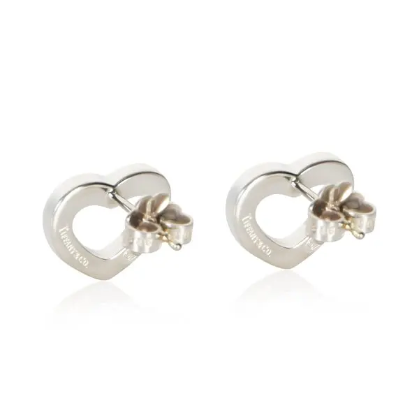 Tiffany & Co. Sterling Silver Heart Link Earrings