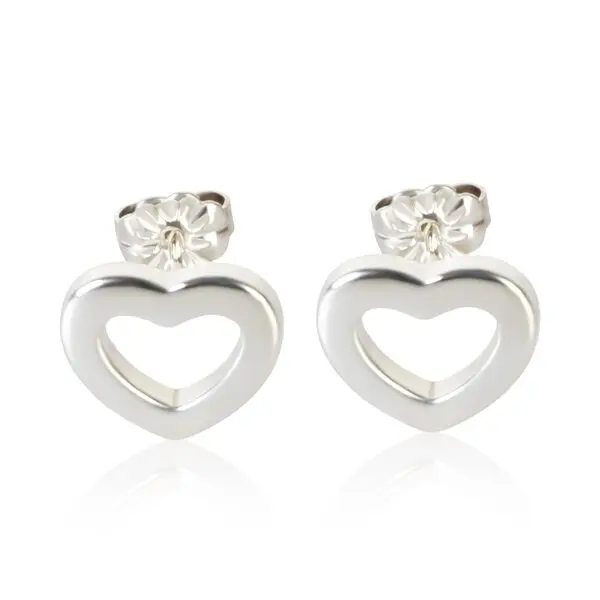 Tiffany & Co. Sterling Silver Heart Link Earrings - Sterling_silver
