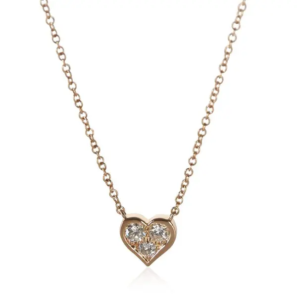 Tiffany & Co. Rose Gold Diamond Heart Pendant - Rose_gold