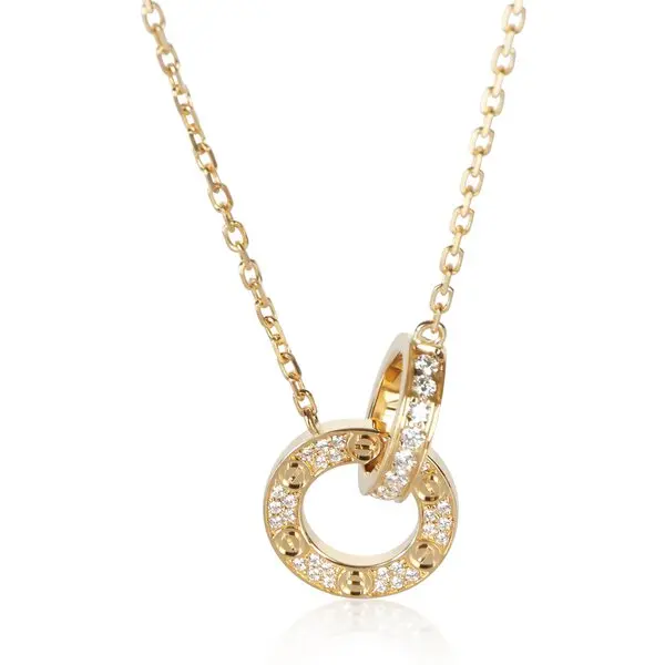 Cartier Yellow Gold Diamond Love Necklace - Yellow_gold