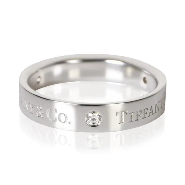 Tiffany & Co. Diamond 4mm T&co. Band - Platinum