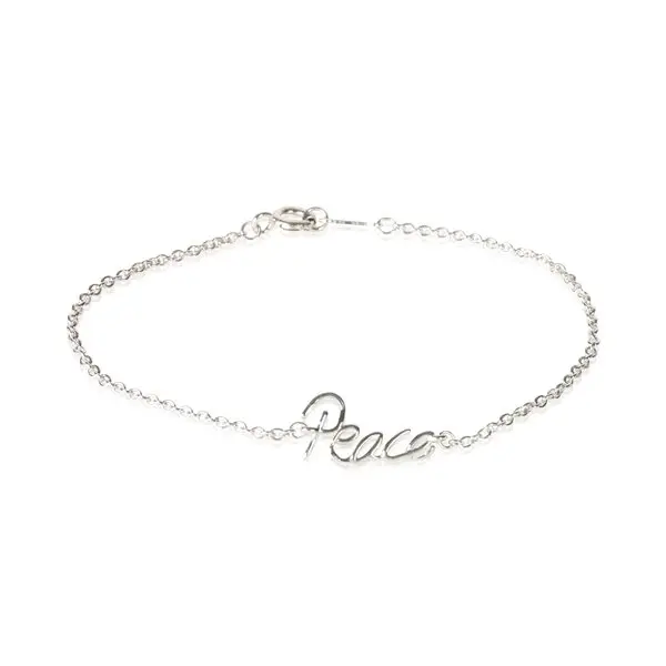 Tiffany & Co. Sterling Silver Paloma Picasso Graffiti Peace Bracelet - Sterling_silver