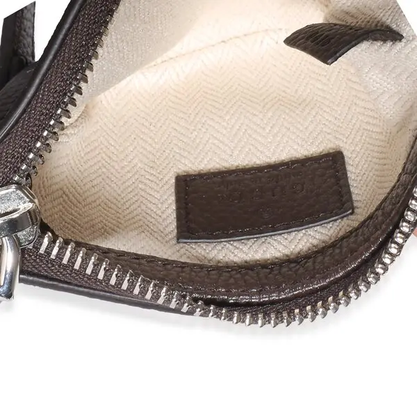 Gucci Pebbled Calfskin B Shoulder Pouch - Brown