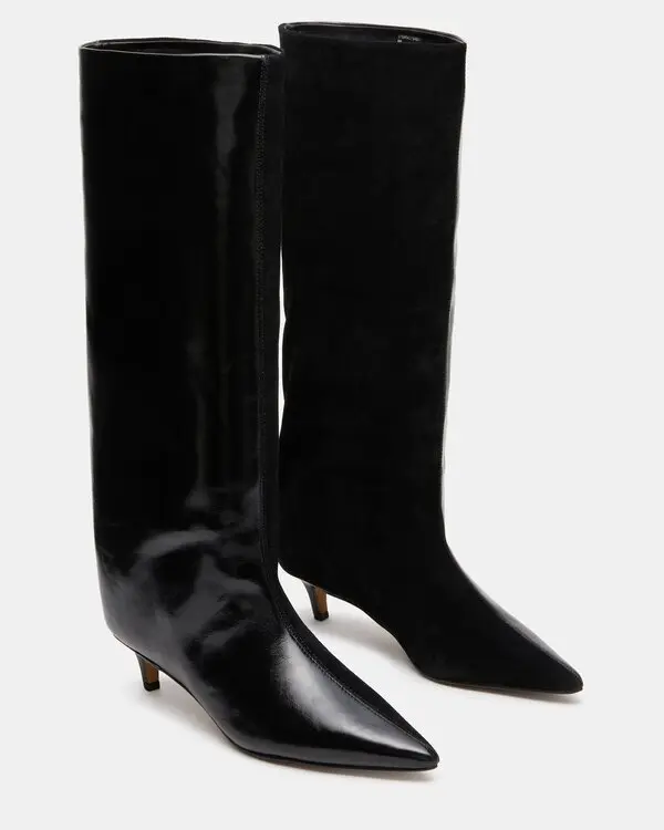 Steve Madden Lysara Knee High Boots - Black Multi
