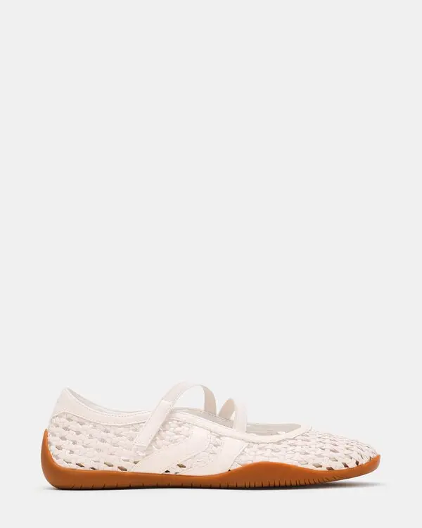 Steve Madden Pulse Woven Ballet Sneakers - Bone