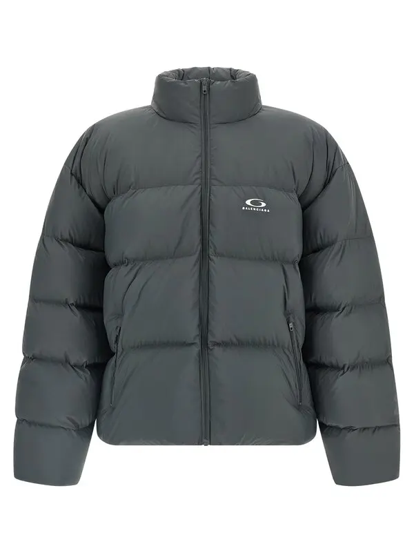 Balenciaga Standard' Down Jacket - Gray