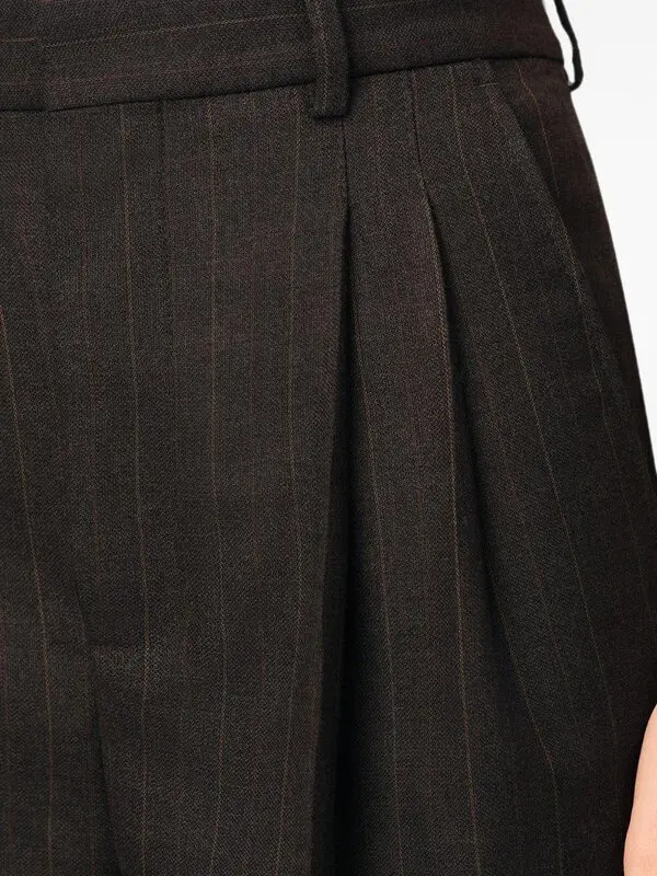 AMI Paris Wool High-waisted Trousers
