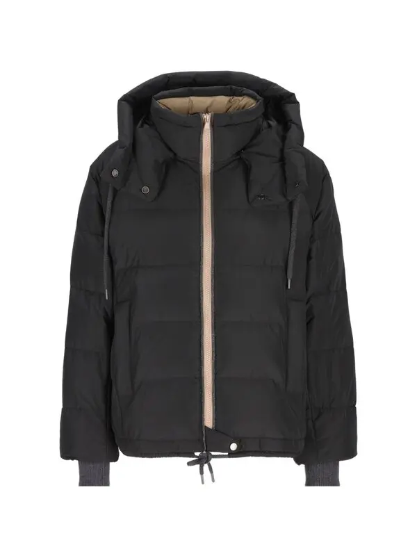 Brunello Cucinelli Hooded Down Jacket - Multicolor