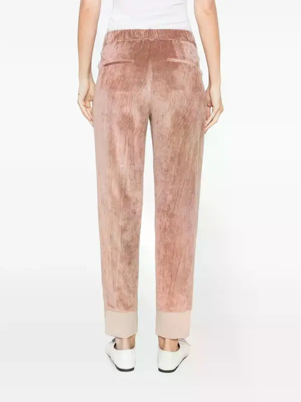 Peserico Pleated Corduroy Tapered Trousers