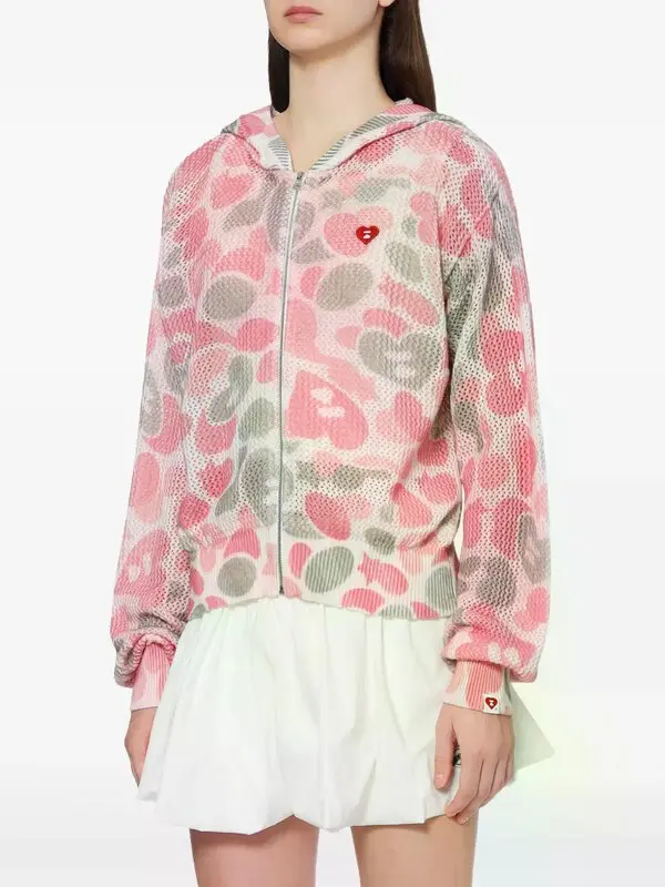 AAPE BY *A BATHING APE Camouflage-print Zip-up Hoodie