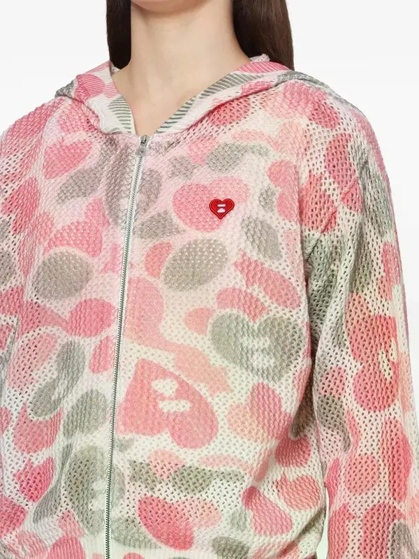 AAPE BY *A BATHING APE Camouflage-print Zip-up Hoodie